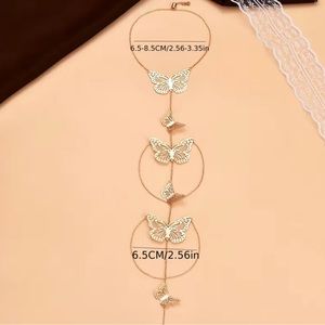 Accessories | 315 Bundle Gold Butterfly Arm Chain New With Tags | Poshmark